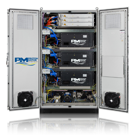 Proton Motor`s hydrogen fuel cell emergency power system "HyCabinet S24 ...